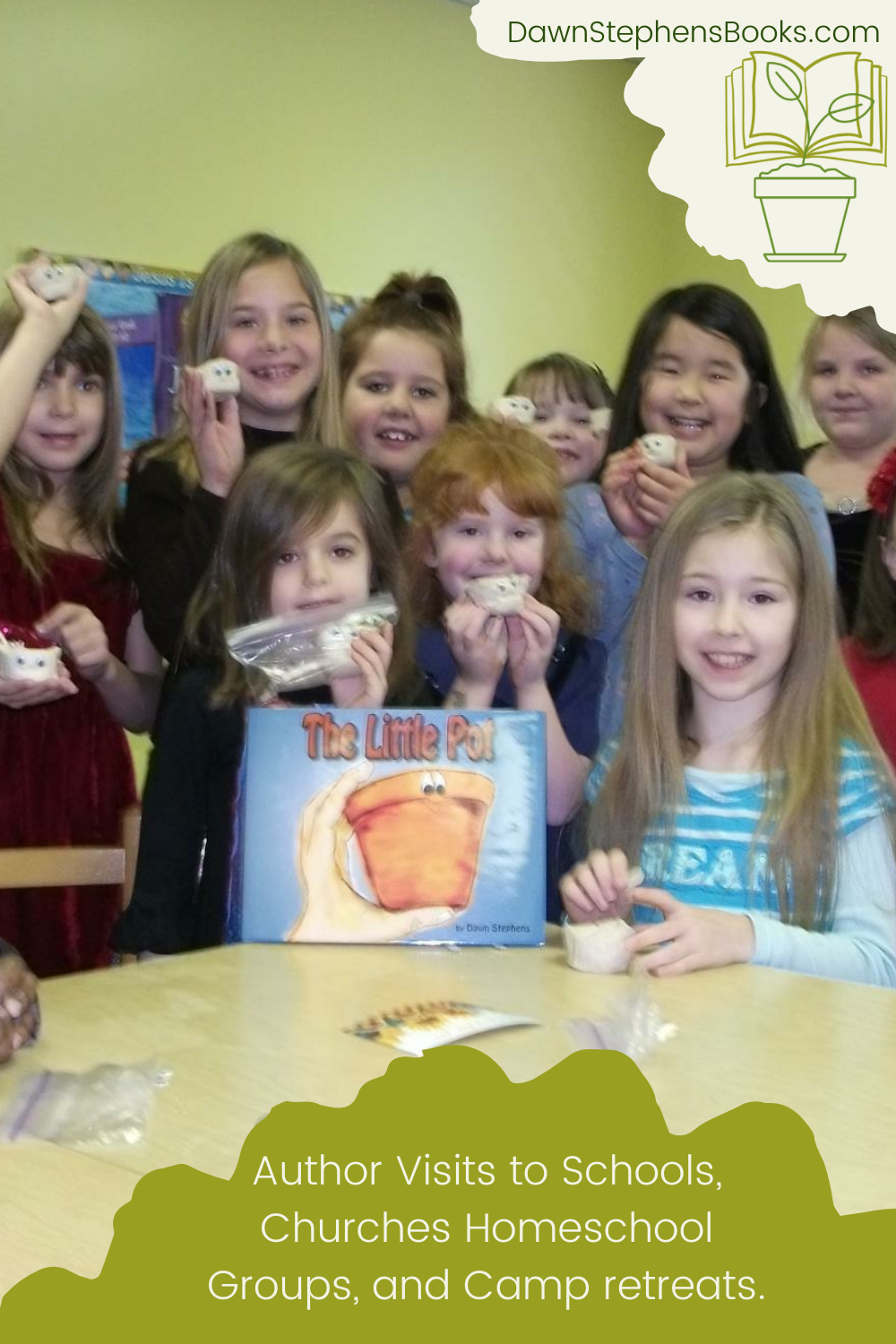 Author Visit to Schools, Churches, Homeschool Groups, Camps